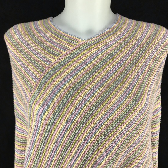 Relais Knitware | Sweaters | Relais Knitware Knit Poncho Wrap Shawl ...